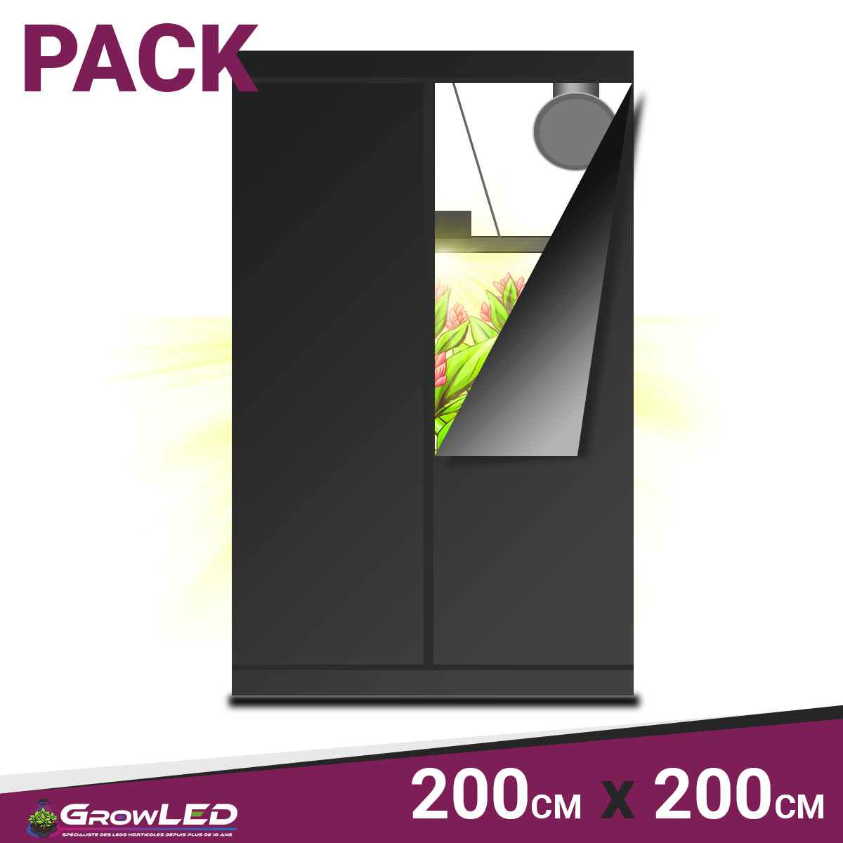 Grow pack 200cm x 200cm - Create your own pack - GrowLED